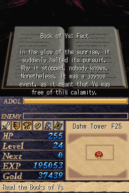 Ending for Legacy of Ys: Books I & II-Ys (Nintendo DS)