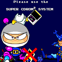 TurboGrafx CD Super System Card Warning Screens