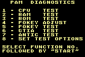 Atari 5200: Atari Diagnostics V2.3