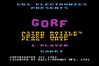 Atari 5200: Gorf
