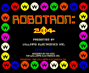 Arcade: Robotron 2084 (Yellow/Orange Label)