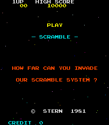 Arcade: Scramble (Stern)