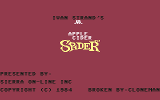 C-64: Apple Cider Spider