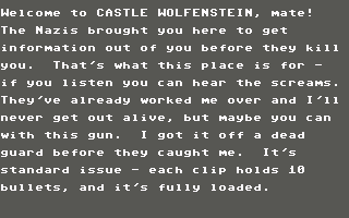 C-64: Castle Wolfenstein