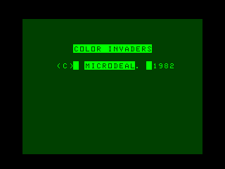 Dragon 32: Color Invaders