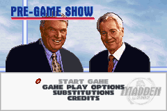 Game Boy Advance: Madden 2002