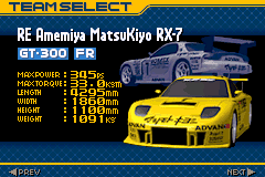 Game Boy Advance: Top Gear GT Championship