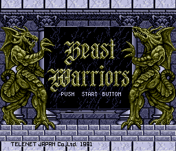 Sega Genesis: Beast Warriors (J)