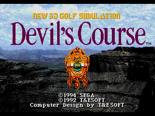 Sega Genesis: Devil's Course (New 3D Golf Simulation)