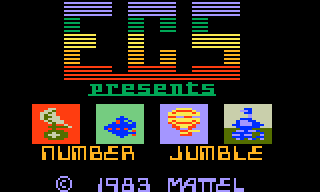 Intellivision: Number Jumble