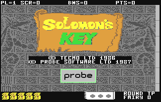 C-64: Solomon's Key