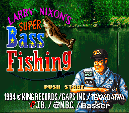 SNES: Larry Nixon's Bass Fishing