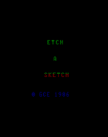 Vectrex: Etch-a-Sketch by Jeff Woolsey (PD)