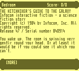 Game Boy: Hitchhiker's Guide to the Galaxy