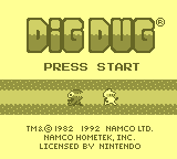 Game Boy: Dig Dug