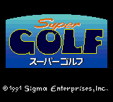 Game Gear: Super Golf