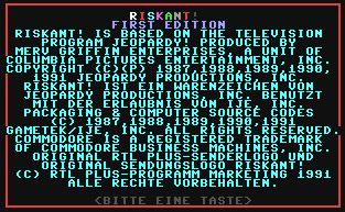 C-64: Riskant (German)