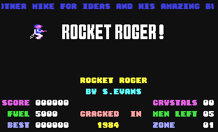 C-64: Rocket Roger!