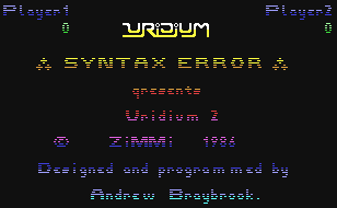 C-64: Uridium 2 (Zimmi)